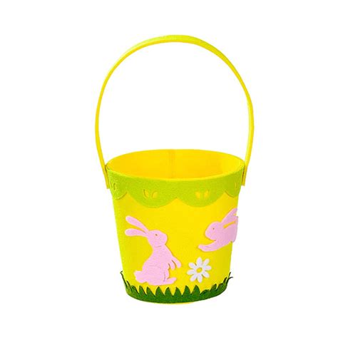 Zmeidao Easter Basket Bags Easter Egg Hunt Basket With Handle Candy