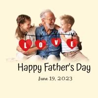 Happy Fathers Day Poster Template Postermywall
