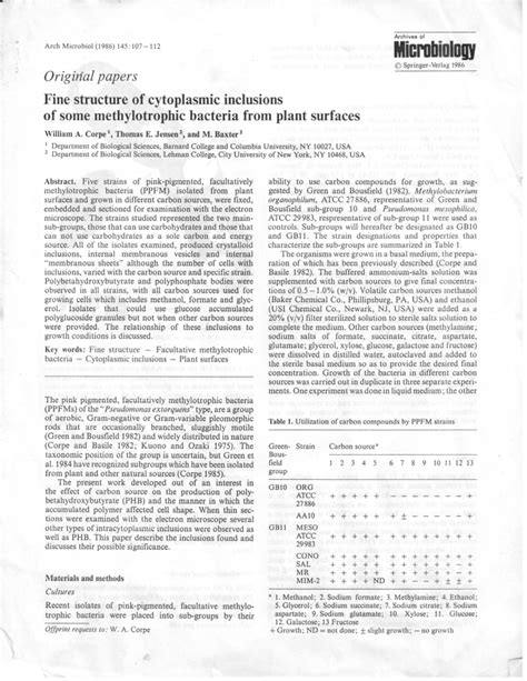Pdf Fine Structure Of Cytoplasmic Inclusions Of Some Methylotrophic Bacteria From Plant Surfaces