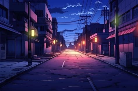 Street Road Architecture Cityscape Premium Ai Generated Image