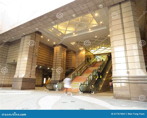 Hong Kong Shopping Malls In The Lobby Stairs Editorial Stock Image