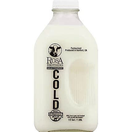 Rosa Brothers Milk Lactose Free Whole Half Gallon Safeway