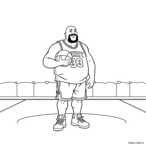 Shaq Coloring Pages