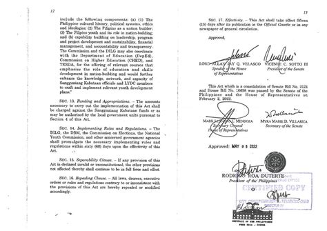 Republic Act No 11768 The Law Strengthening The Sangguniang Kabataan