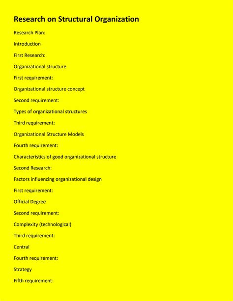 Solution Research On Structural Organization Studypool