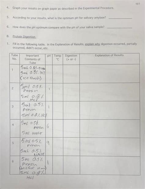 4 Graph Your Results On Graph Paper As Described In