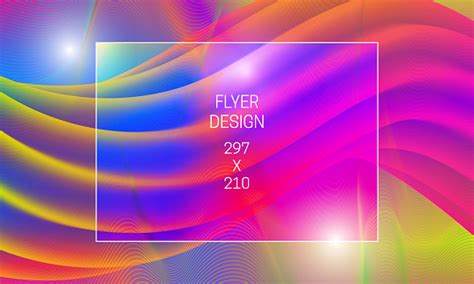 플라이어 추상적인 배경에 대 한 템플릿입니다 반투명 액체 모양과 화려한 기로 쉐 요소 벡터 역동적인 배경 0명에 대한 스톡 벡터 아트 및 기타 이미지 Istock