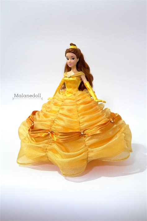 Belle Inspired Golden Yellow Dress Fits 115 Inches Or 17 Inches Dolls