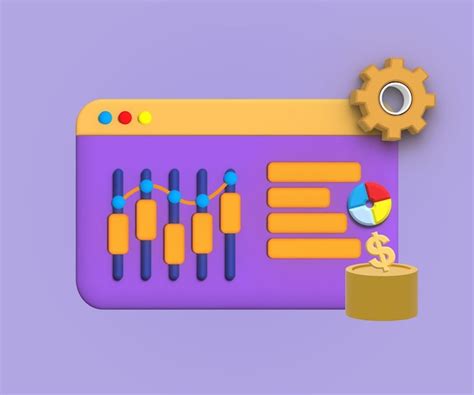 Premium Vector Business 3d Illustration Or Business Growth Data