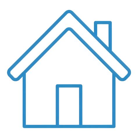 A Simple Line Drawing Of A House 78264430 Png