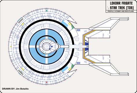 Loknar Class Frigate Tos Profile Cutaway And Deck Plans