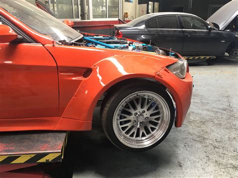 Bmw E90 Sedan Pandem Rocket Bunny Style Full Kit Fiber Glass Wide Body Kit Aj Auto Style