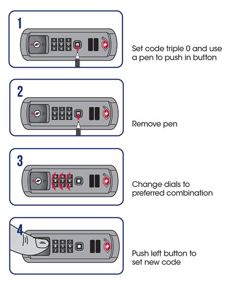 TSA Lock Instructins | American Tourister Australia