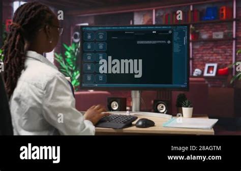 Woman Solving Personal Tasks With Ai Llm Chatbot Answering Prompts