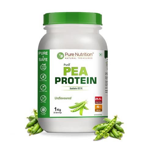 Pure Nutrition Pea Protein Isolate Powder 1kg 100 Pure Plant Based