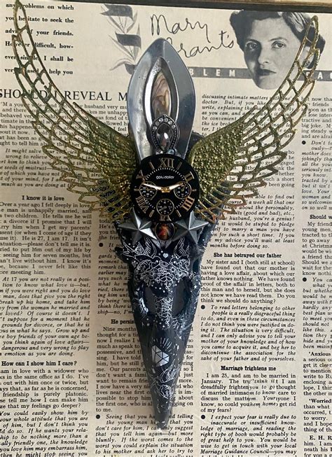 Valkyrie Raven Skull Steampunk Assemblage Art Etsy