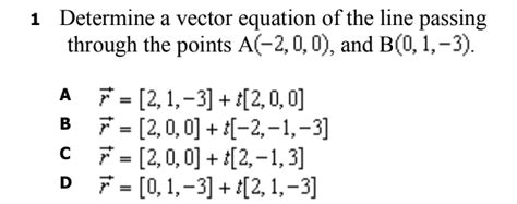 Answered 1 Determine A Vector Equation Of The… Bartleby