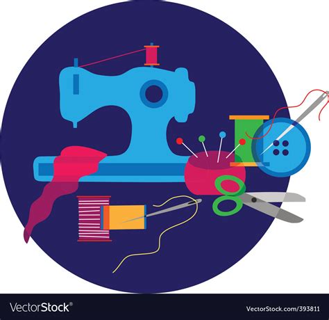 Sewing Machine Royalty Free Vector Image Vectorstock