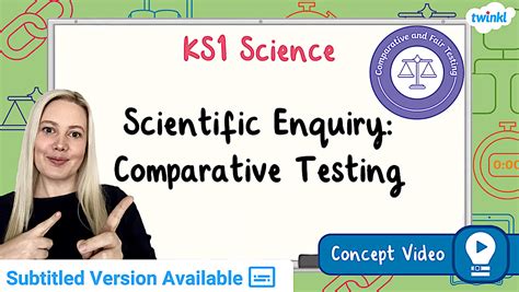 Comparative Testing Ks1 Science Concept Video Twinkl