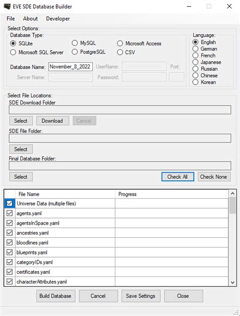 github eveiph eve sde database builder windows program to import the