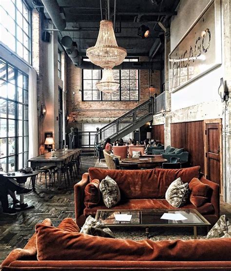 Industrial Rustic Living Room Design Industrial High Ceiling Soho