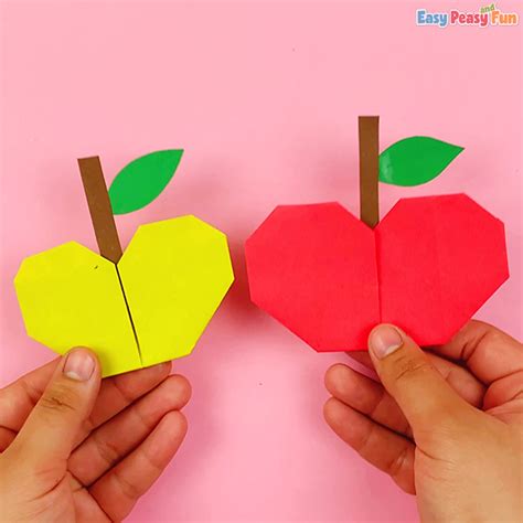 Origami Apple Folding Instructions Easy Peasy And Fun