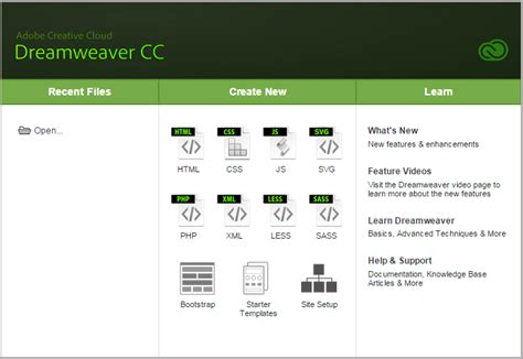 feature summary dreamweaver cc 2015 releases