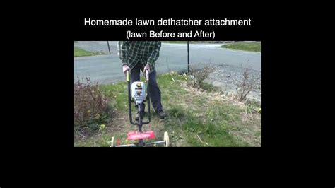 Homemade Dethatcher Attachment Lawn Before And After Shorts Lawn Lawncare Dethatcher Youtube