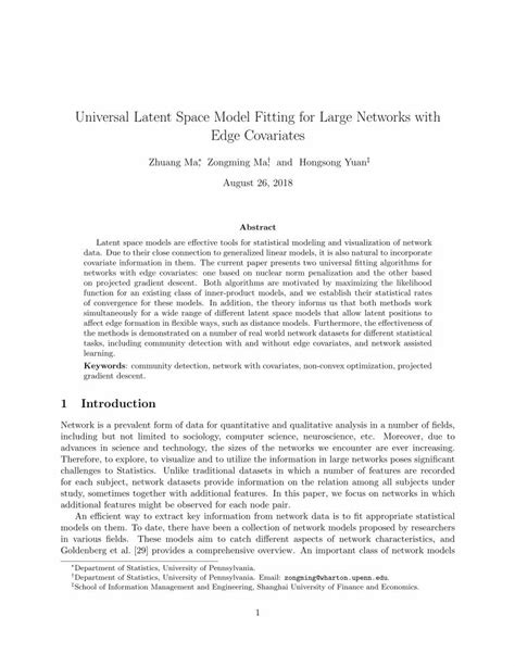 Pdf Universal Latent Space Model Fitting For Large Networks Dokumen