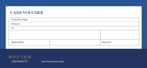 School Cash Voucher Template Edit Online And Download Example