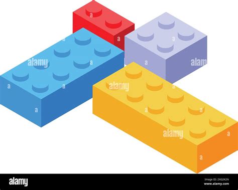 Illustration Featuring Colorful Building Blocks Forming A Structure