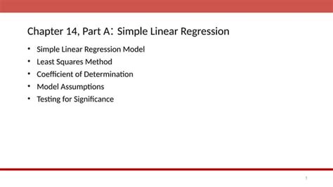 Simple Linear Regression Modelpptx
