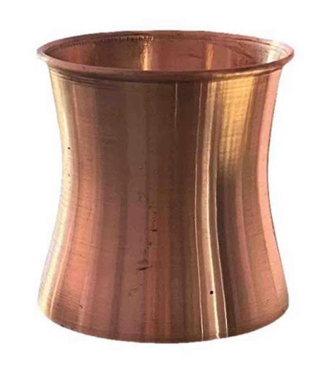 Brown Table Top 200 G Copper Flower Vase Size 9 Inch Length At Rs