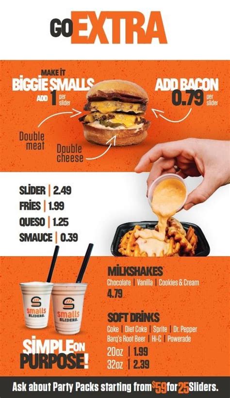 Smalls Sliders Menu Prices At Layla Swallow Blog