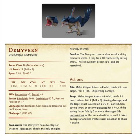 Velociraptor Dnd 5e Wyvernling Dnd 5e Stats 5e Dinosaurs Dnd Dragons