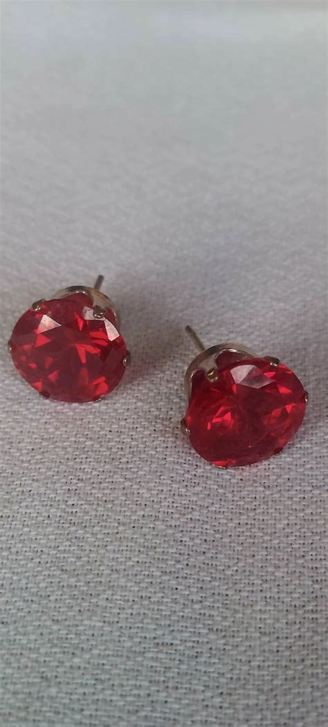 Large Vintage Ruby Red Gem