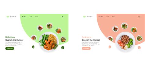 Food Web App Design Figma