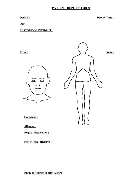 FREE 16 Patient Report Form Samples PDF MS Word Google Docs