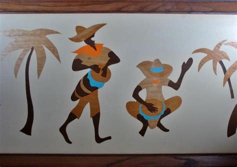 Very Rare Fran Arnot Vintage Mid Century Danish Modern Wall Art Merinque Dancers Modern Wall