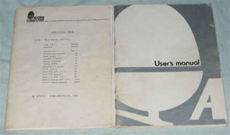 Chriss Acorns Acorn Microcomputer A K A System 1