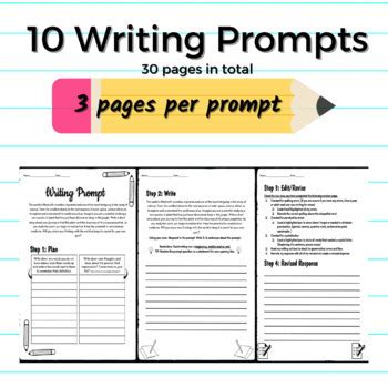 Middle School Writing Prompts By Ms Mcdommy Tpt