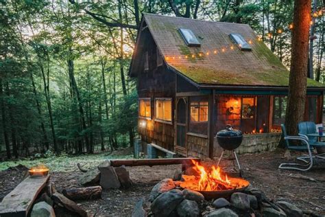 Small Catskill Cabin In The Woods