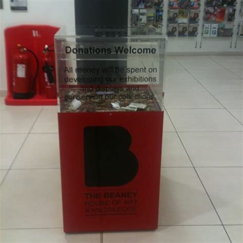 Large Square Steel Donation Box