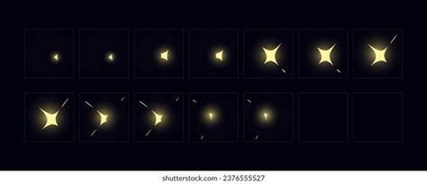 Shine Vector Animation Shine Vfx Sprite Stock Vector Royalty Free