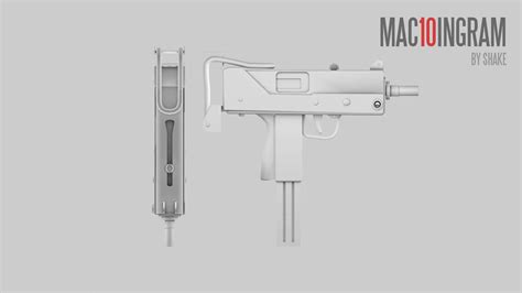 Ingram Mac 10 3d Model 20 Unknown Obj Fbx 3ds Max Free3d