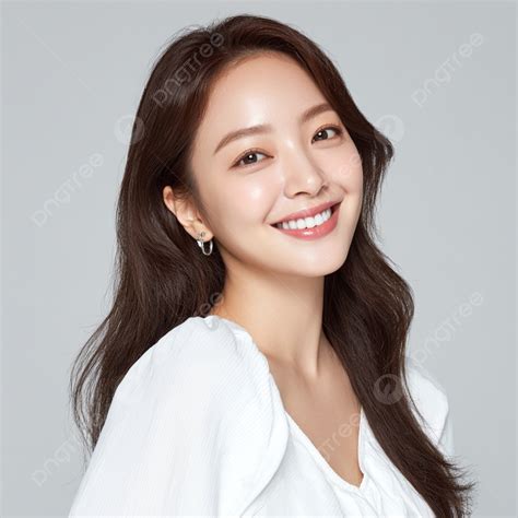 一個美麗的年輕韓國女人的優雅肖像 帶有歡樂的微笑背景圖桌布 照片 美麗的 年輕的背景圖片和桌布免費下載