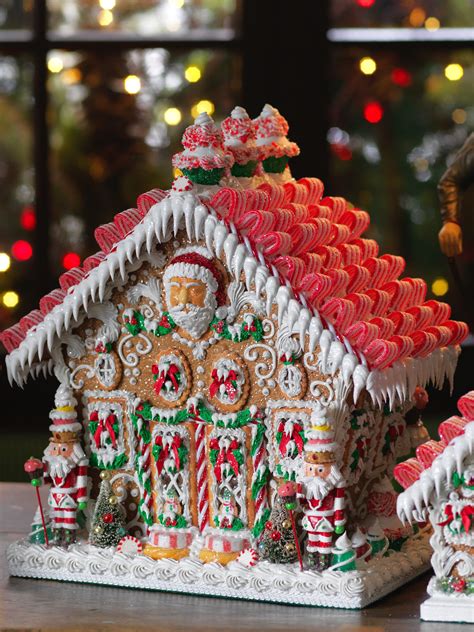 Ribbon Candy Gingerbread House