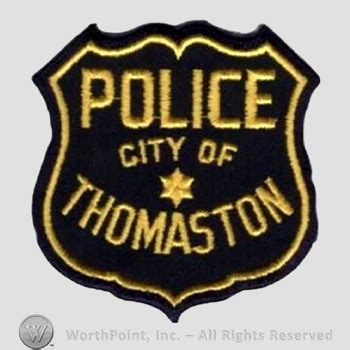 Mark With The Text Police City Of Thomaston And 934634