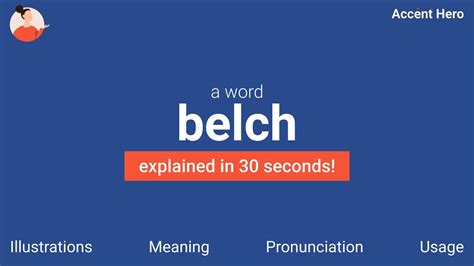 Belch Meaning And Pronunciation Youtube