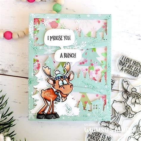Whimsy Stamps Moose You Clear Stamps Dp1101 In 2025 Whimsy Stamps